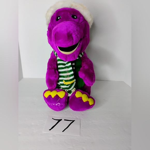 Golden Bear | Toys | Vtg 992 Barney The Dinosaur Large 2 Stuffed Plush ...